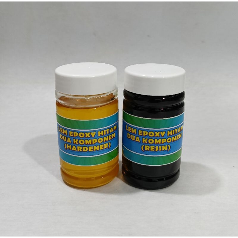 Jual Lem epoxy hitam 2 komponen 200 gram untuk pasang spul speaker ...