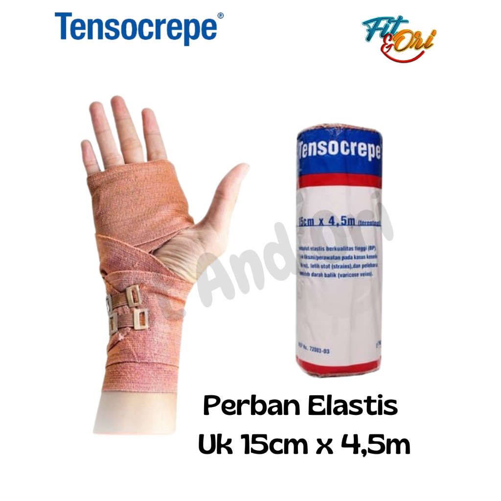 Jual BSN Tensocrepe 6 inci (15cm X 4.5 M) Perban Elastis/Verban @ROLL ...