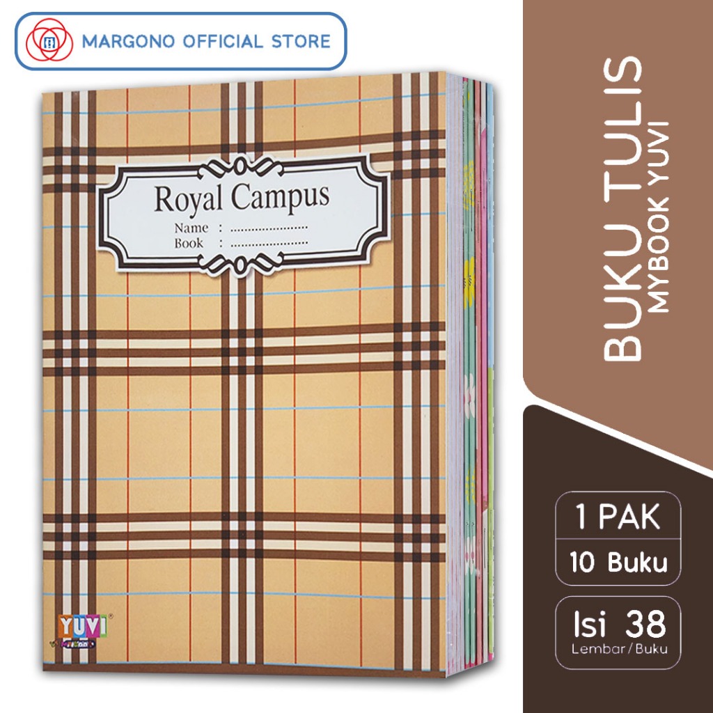 Jual My Book Yuvi Buku Tulis Quarto / Sedang Royal Campus New Series 38 ...