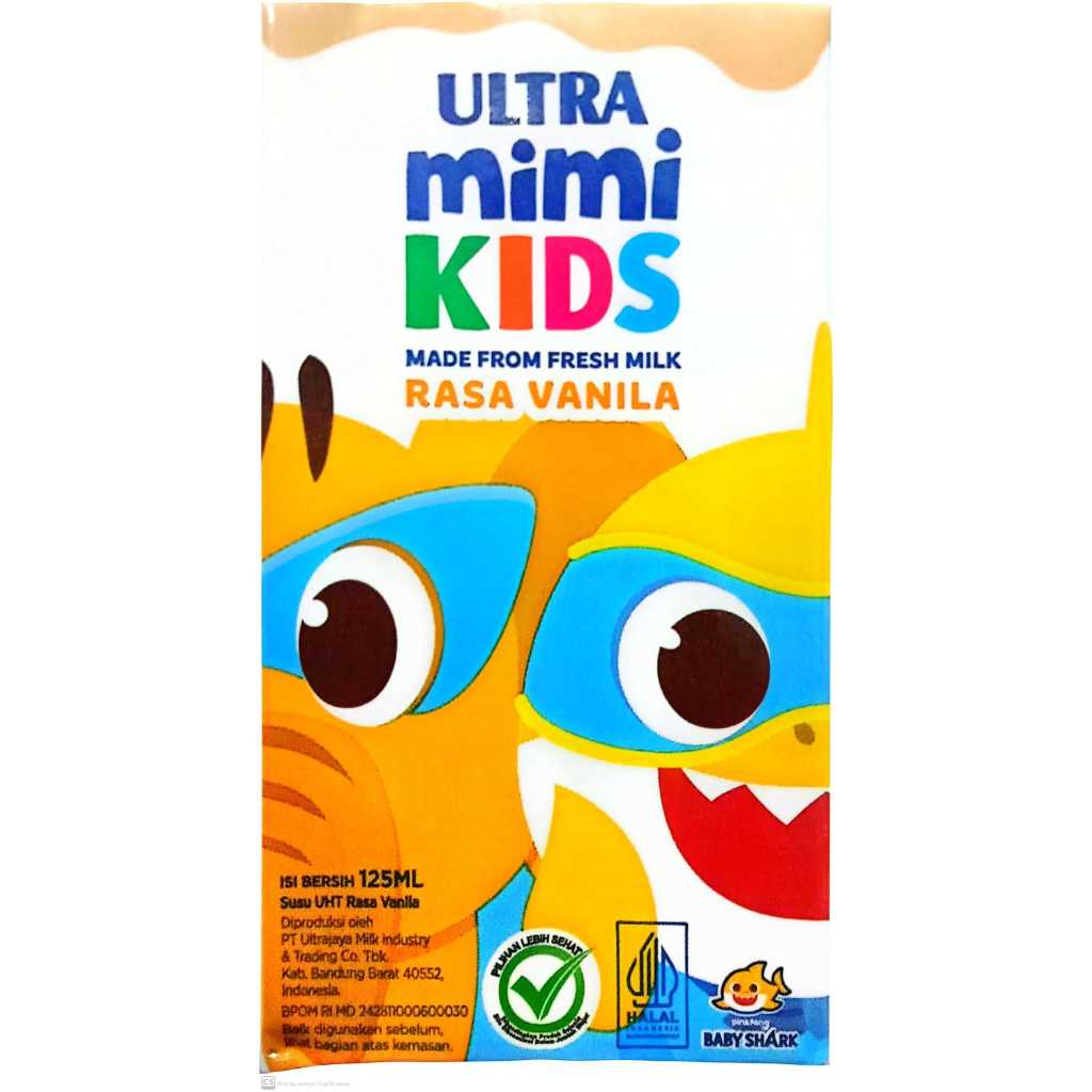 Jual ULTRA MILK UHT MIMI VANILLA 125 ML | Shopee Indonesia