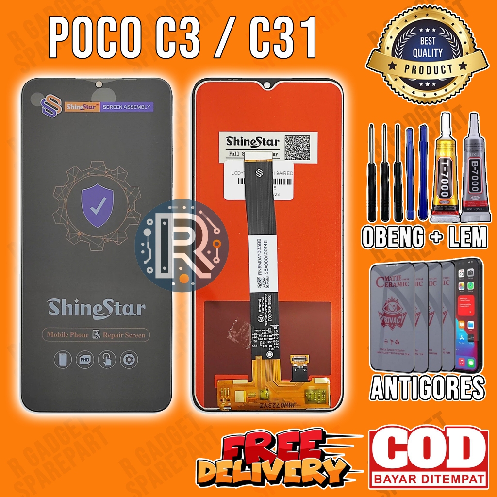Jual LCD POCO C3 / C31 SHINE STAR FULLSET LCD TOUCHSCREEN | Shopee ...