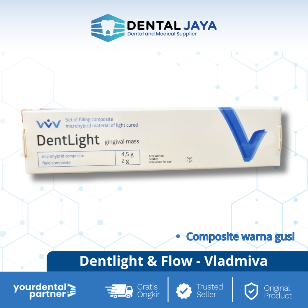 Jual Vladmiva Denlight Komposit Warna Gusi Gingival Mass Composite ...