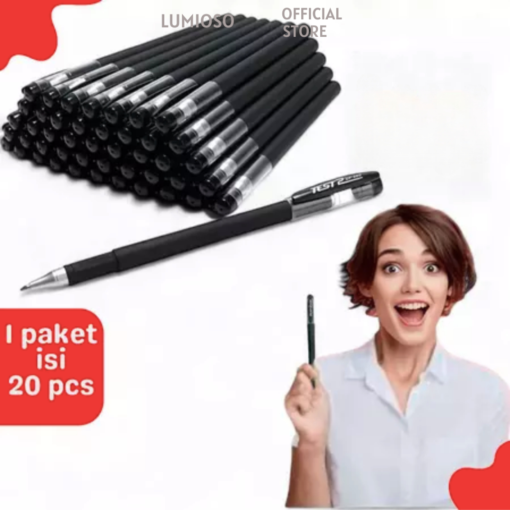 Jual [COD] Pulpen Tinta Hitam Menulis Menggambar Untuk Kantor Mahasiswa ...
