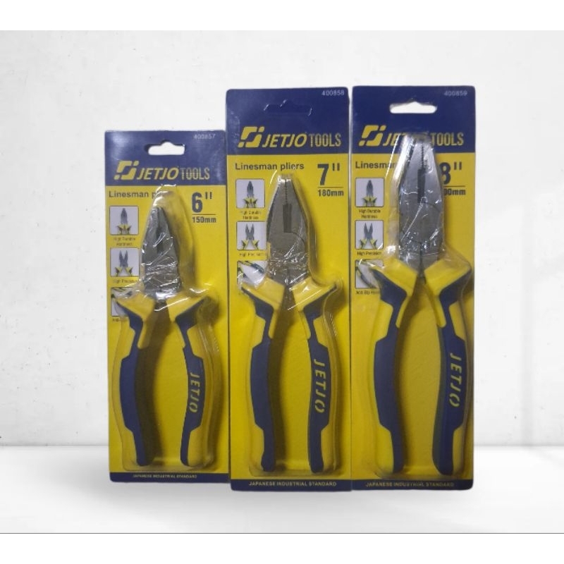 Jual TANG KOMBINASI LINESMAN PLIERS 6" 7" 8" JETJO TOOLS | Shopee Indonesia