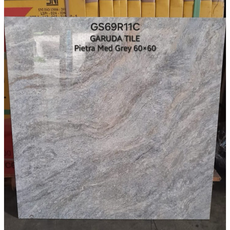 Jual GS69R11C GARUDA TILE Pietra Med Grey 60x60 | Shopee Indonesia