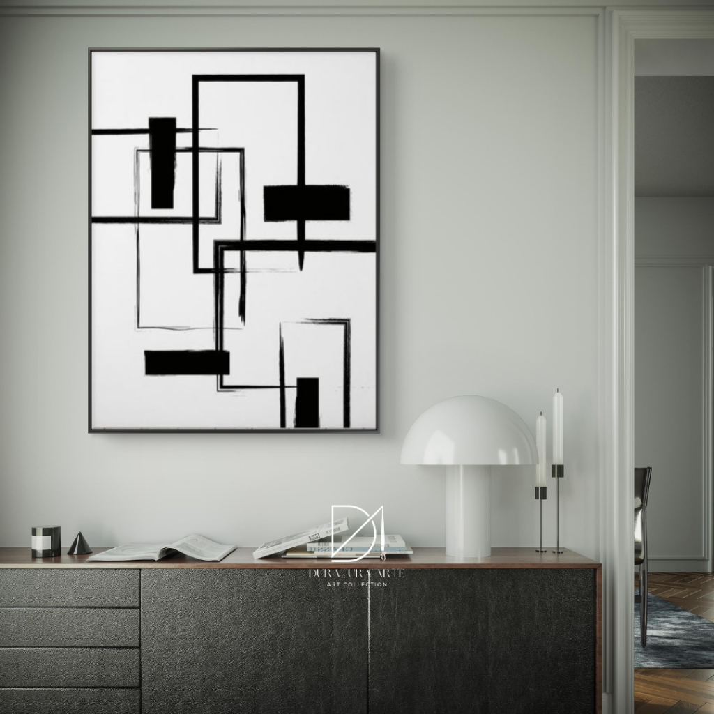 Jual Lukisan Abstak Industrial Minimalis Modern Simple 4 - Lukisan Plus ...