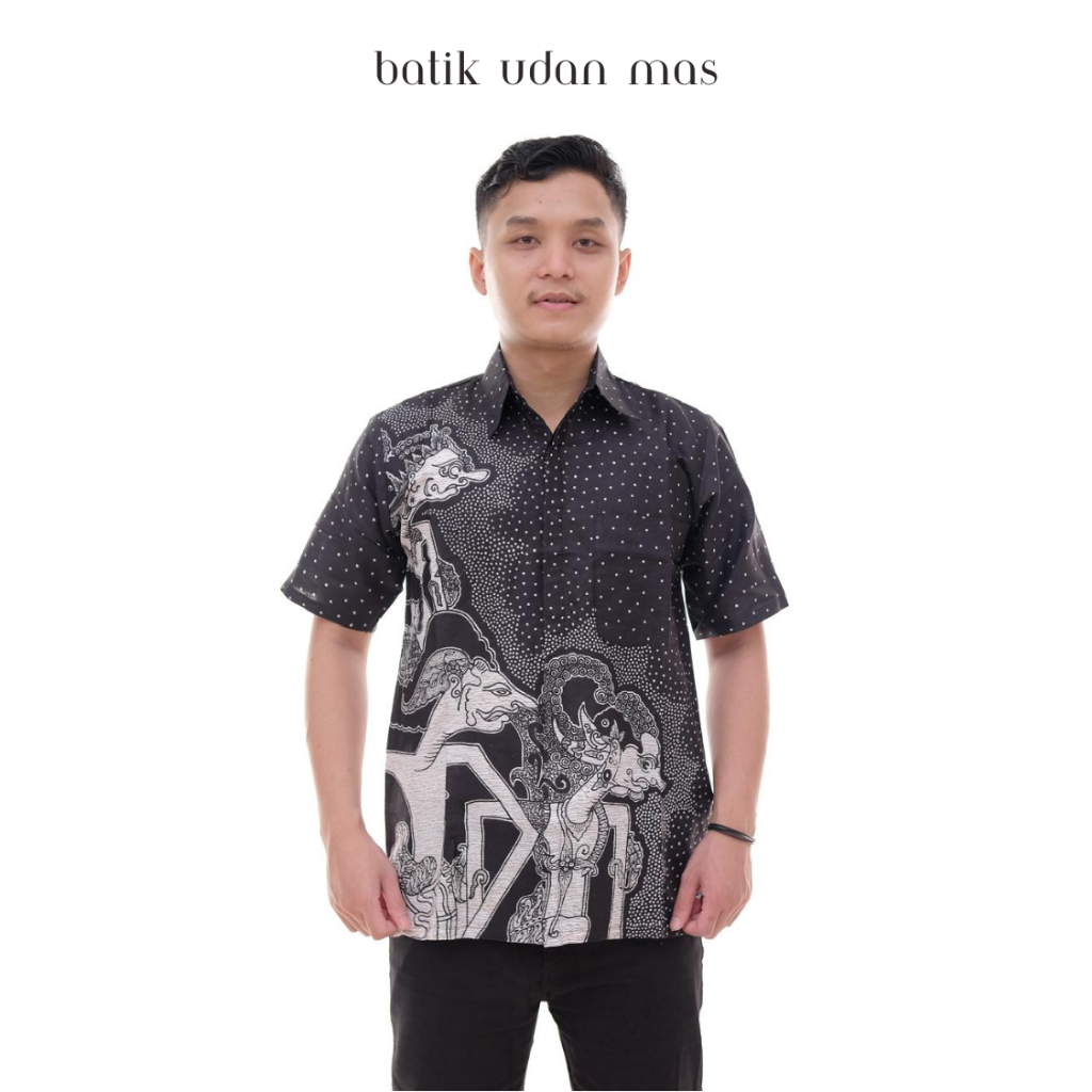 Jual Batik Udan Mas - Wayang Batik Lengan Pendek Slim Fit | Shopee ...