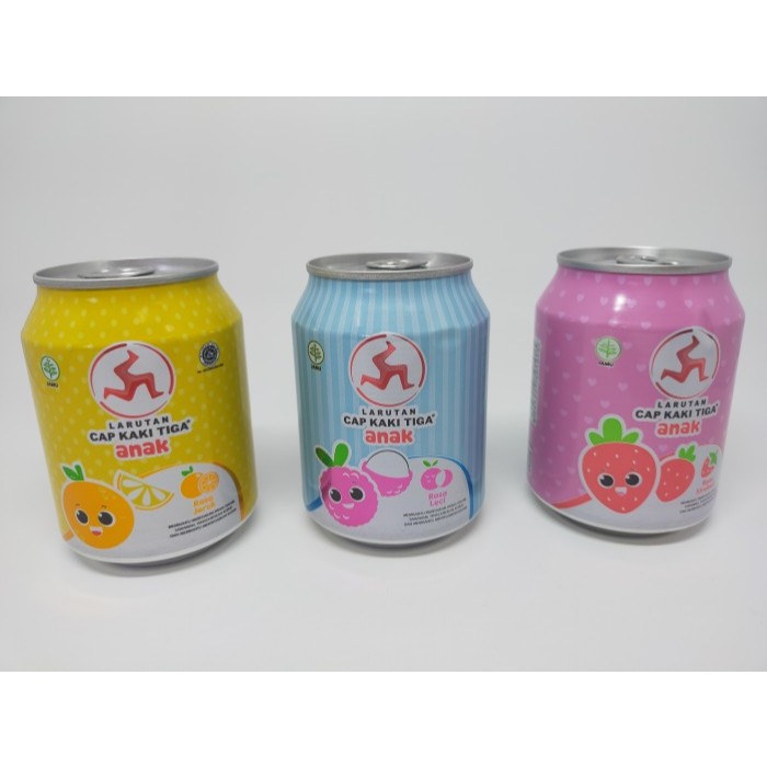 Jual Larutan cap Kaki Tiga Anak Kaleng 250 ml | Shopee Indonesia