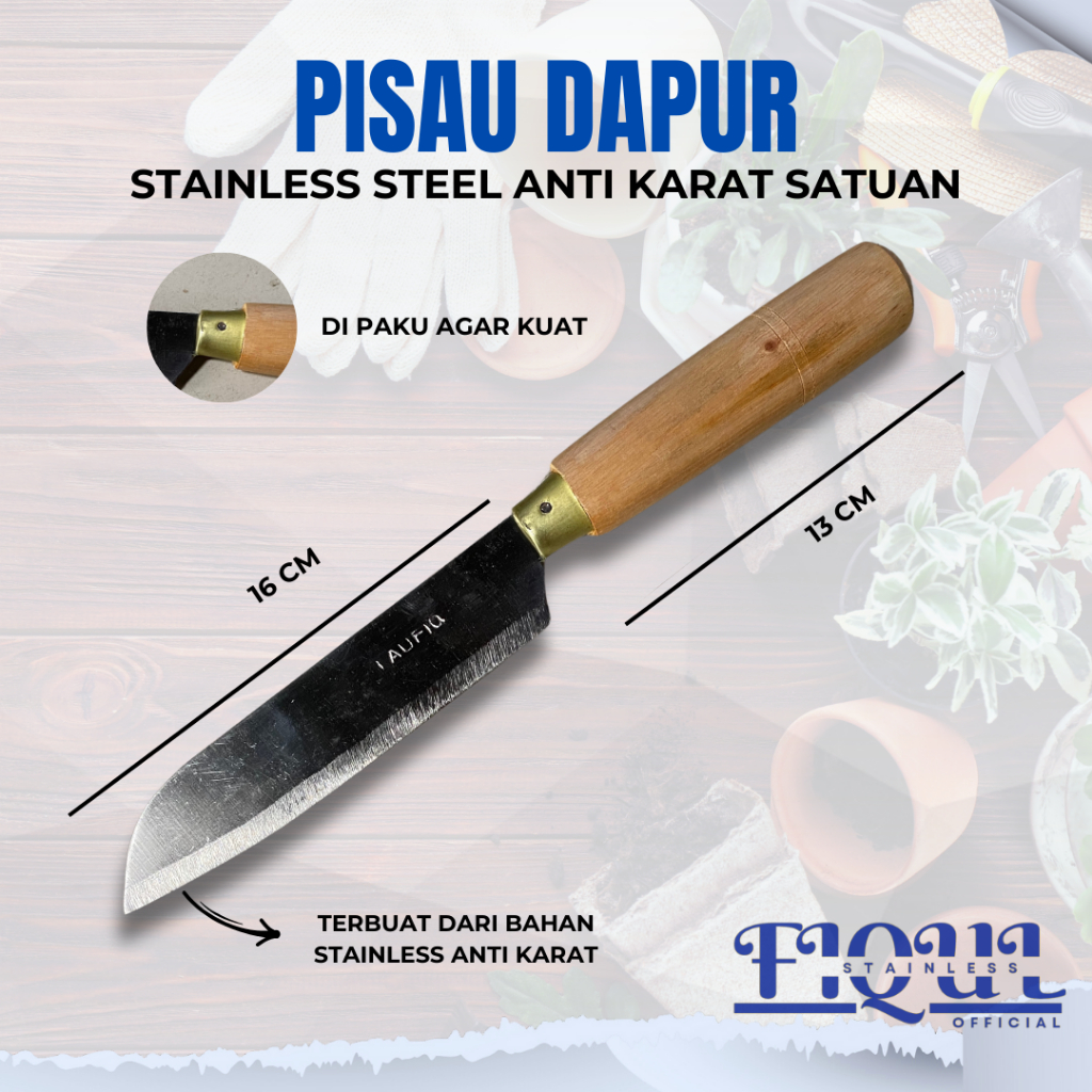 Jual PISAU DAPUR SATUAN TAUFIQ Tahan Karat dan Tajam Satuan ...
