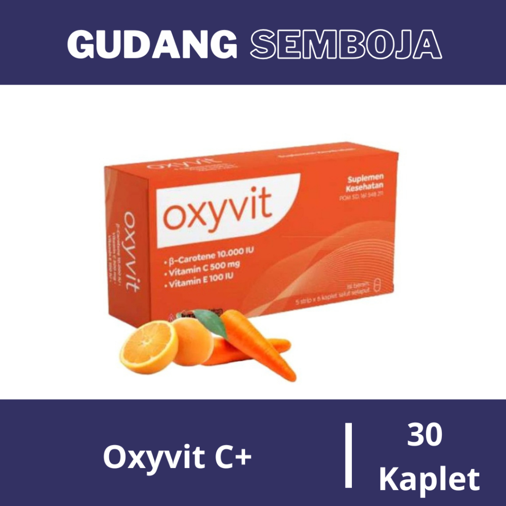 Jual Oxyvit C+ Box Isi 30 Kaplet / Oxyvit C Plus Vitamin C 500 mg dan ...