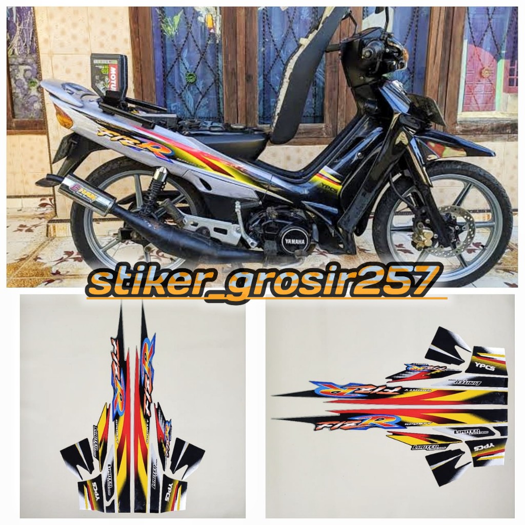 Jual STRIPING STIKER LIS BODY MOTOR F1ZR FIZ R LIMITED EDITION SILVER ...