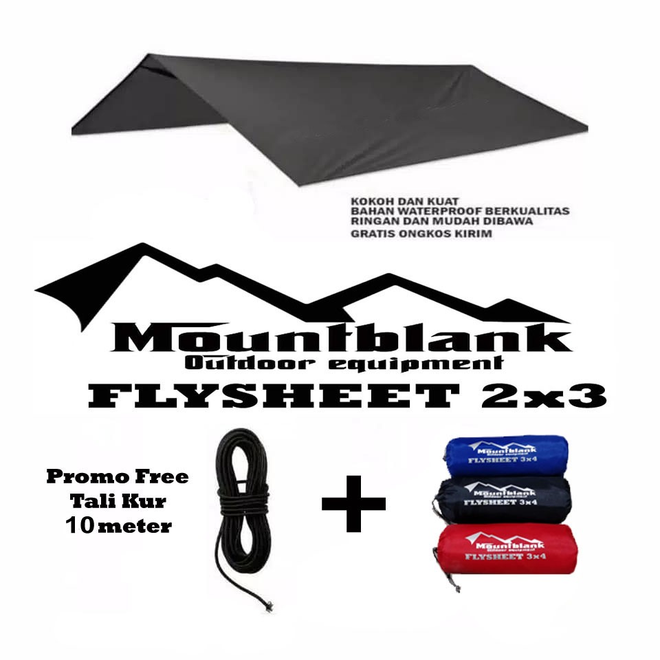 Jual Flysheet Tenda Dome 2x3 / 3x2 waterproof Coating Silver Anti UV ...