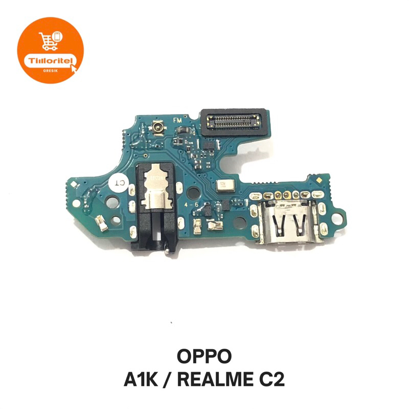 Jual BOARD CONNECTOR CHARGER OPPO A1K / REALME C2 PCB KONEKTOR CAS | Shopee Indonesia