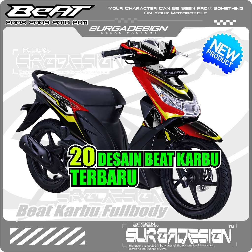 Jual DECAL BEAT KARBU, DECAL BEAT KARBU FULL BODY, DECAL BEAT KARBU ...