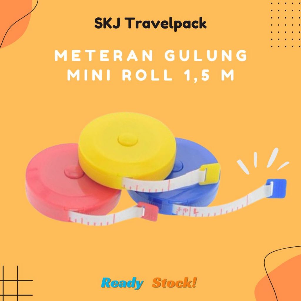 Jual Meteran Baju - Meteran Gulung Mini Roll Otomatis Kain Meteran Alat ...