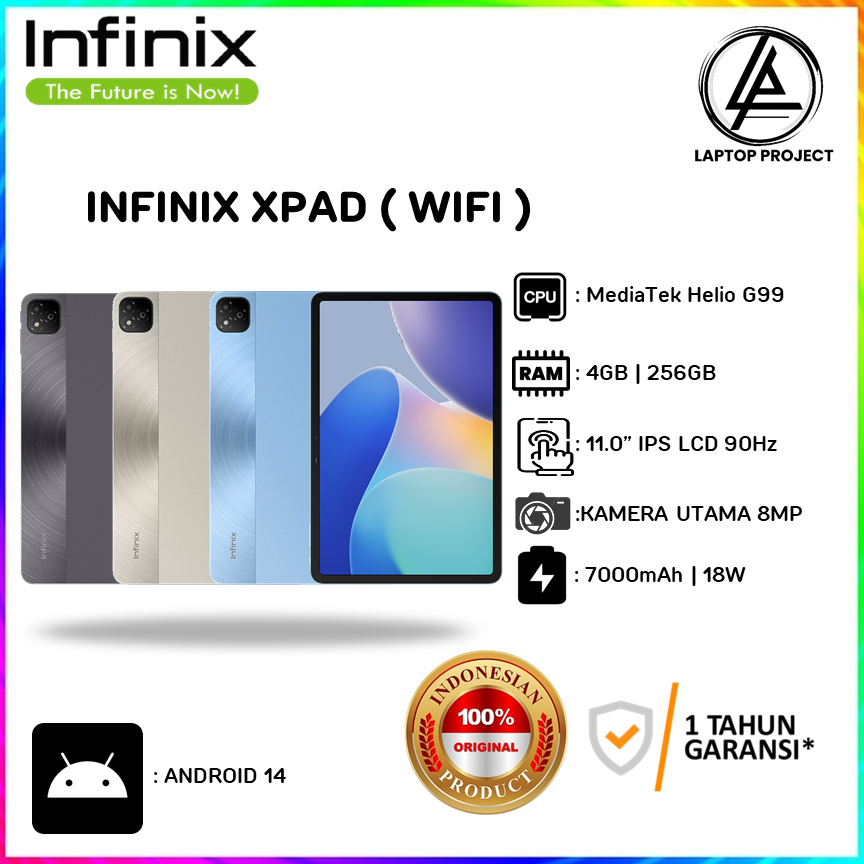 Jual Infinix XPAD Wifi 11 inch 4/256 Garansi Resmi Indonesia | Shopee ...