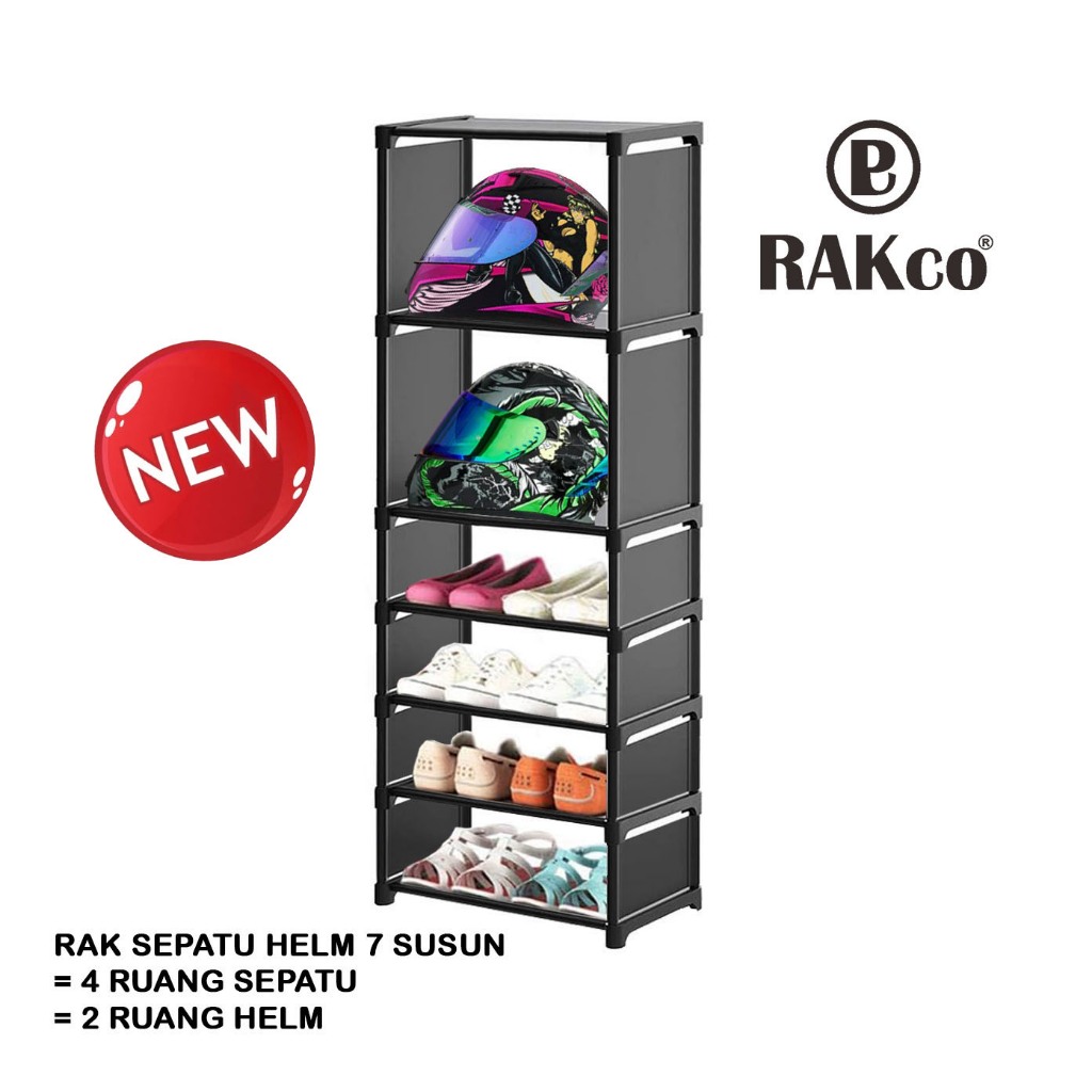 Jual Rak SEPATU HELM 7 Susun Multifungsi / Tempat Multiguna Organizer 7 ...