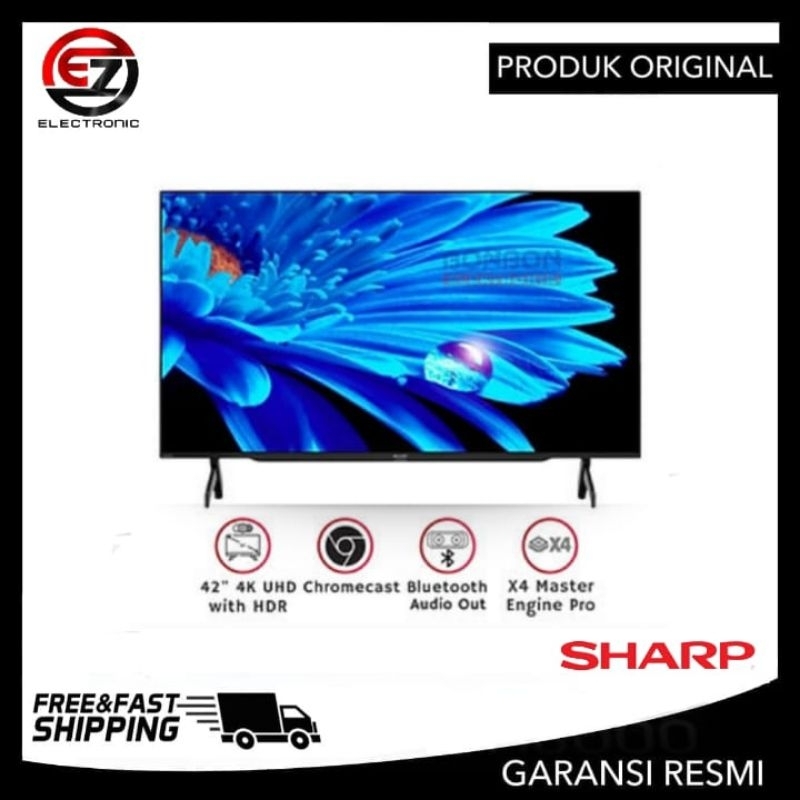 Jual SHARP 4T-C42FJ1I Smart Google TV 42 Inch - UHD 4K HDR - 4T C42FK1I ...