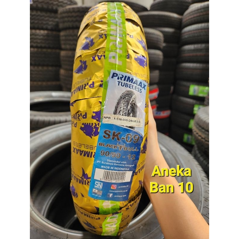 Jual Ban Primaax 90/90-12 SK09 Black Bull Tubeless SK 09 Primax ...