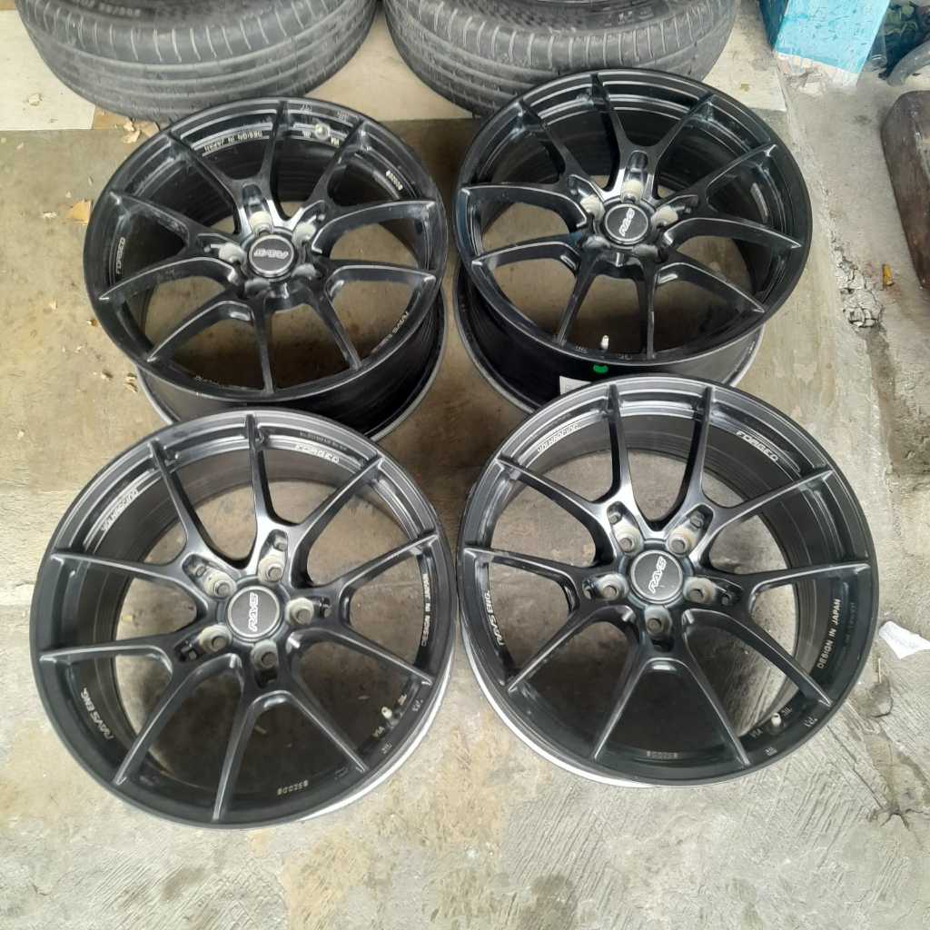 Jual VELG MOBIL BEKAS HSR RAYS RING 18 LEBAR 8/9 PCD 5X114 ET 35 VELG UNTUK MOBIL CRV X TRAIL ...