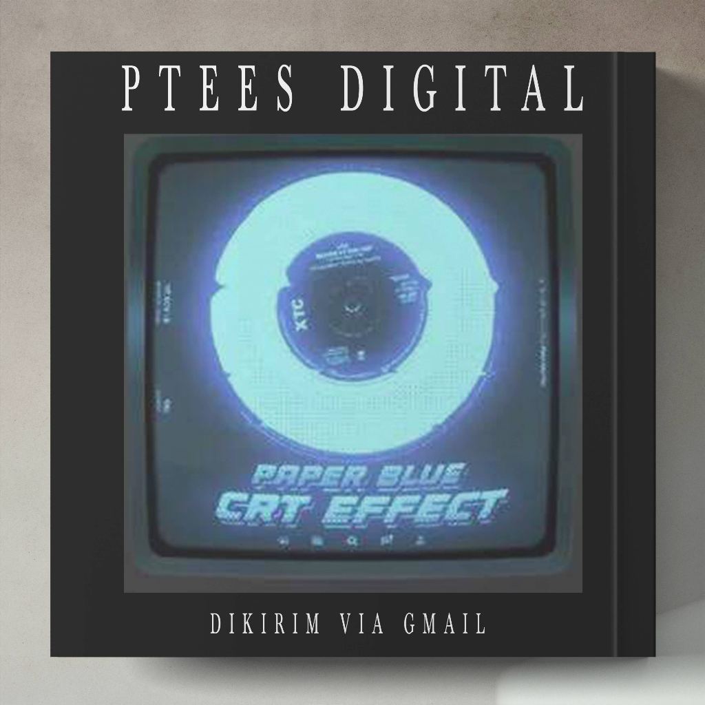Jual PD0483 - CRT Machine – Paper Blue Monitor Effect - PSD PHOTOSHOP ...