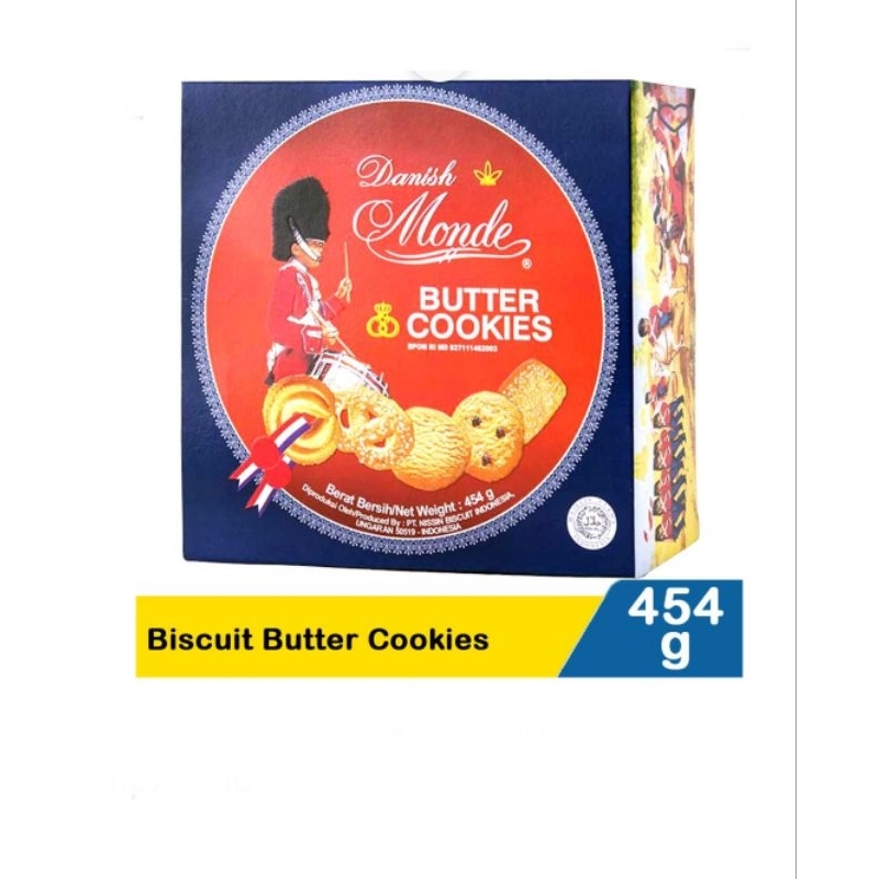 Jual Monde Biscuit Butter Cookies 454 gram Kaleng | Shopee Indonesia