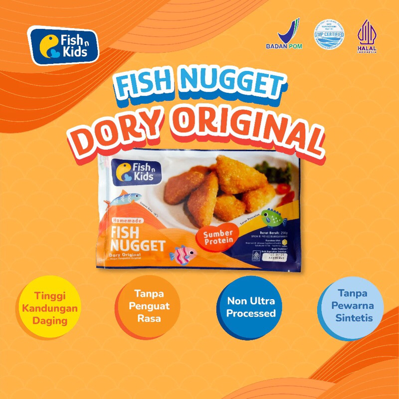Jual HEALTHY FROZEN FOOD / FISH N KIDS / NUGGET IKAN DORY 250 gram ...