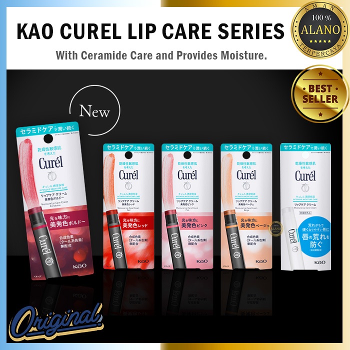 Jual Kao Curel Lip Care Series For Dry Sensitive Lips Original Japan | Shopee Indonesia