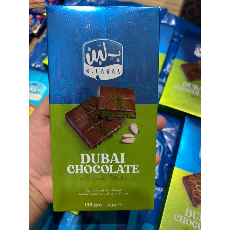 Jual B.Laban Dubai Chocolate with Kunafa Pistachio Original | Shopee ...
