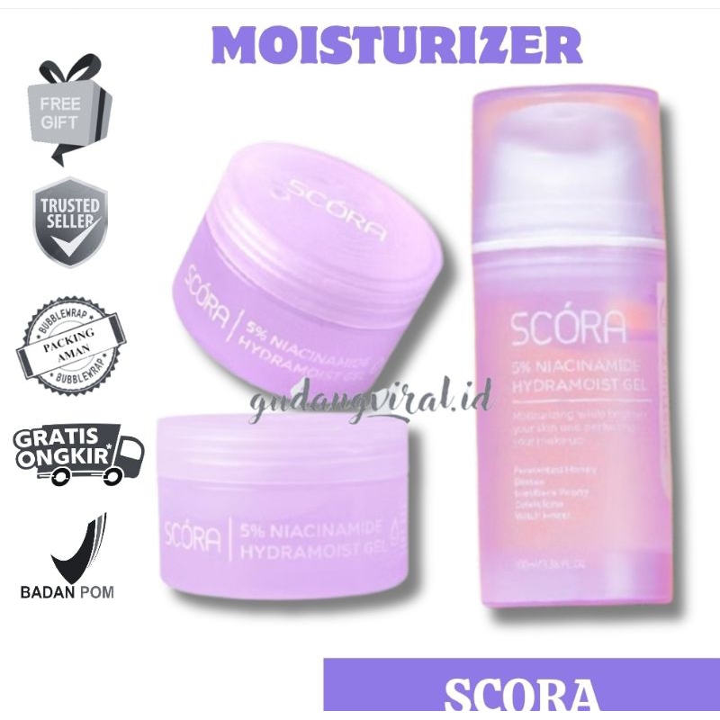 Jual ️GV ️ SCORA 5% NIACINAMIDE HYDRAMOIST GEL 100ML PELEMBAB WAJAH MENCERAHKAN KULIT ...