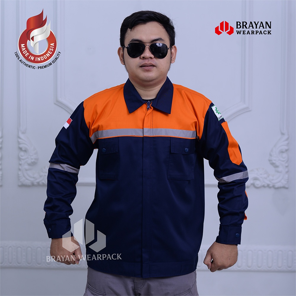 Jual Baju Wearpack Safety Kemeja Kerja Pakaian Dinas Lapangan Proyek ...