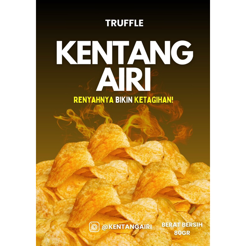 Jual KENTANG AIRI Keripik Kentang Premium 80 GRAM - Truffle | Shopee ...