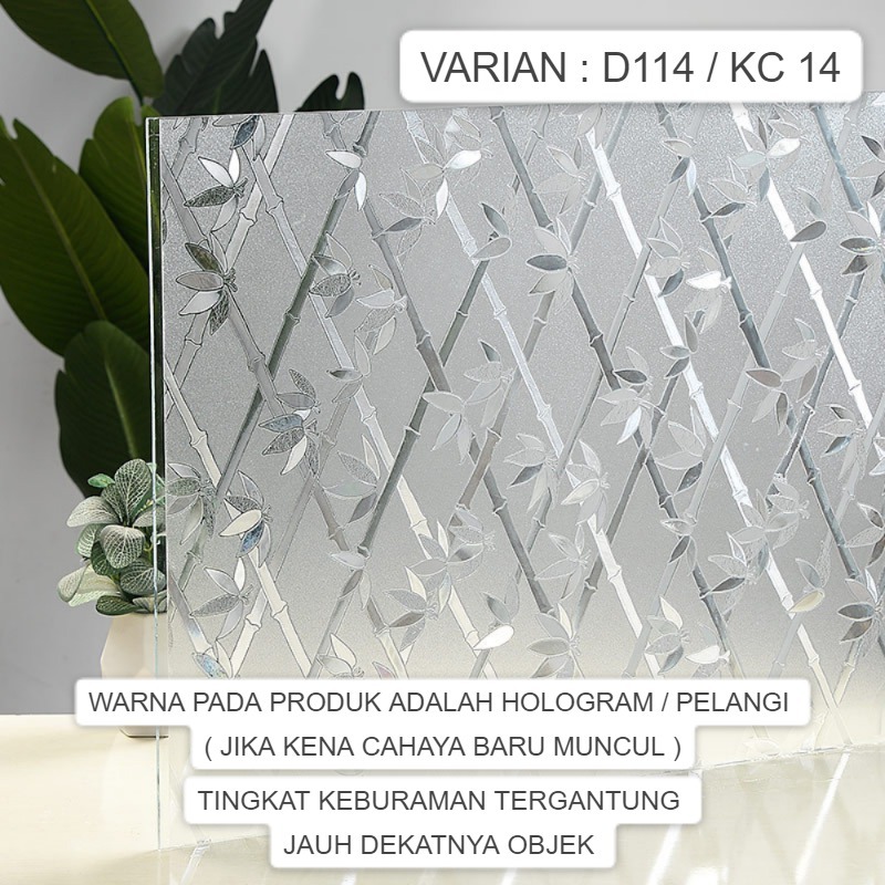 Jual LUCKY CAT - STICKER KACA D114 BAMBU | KACA DIAMOND STICKER ...