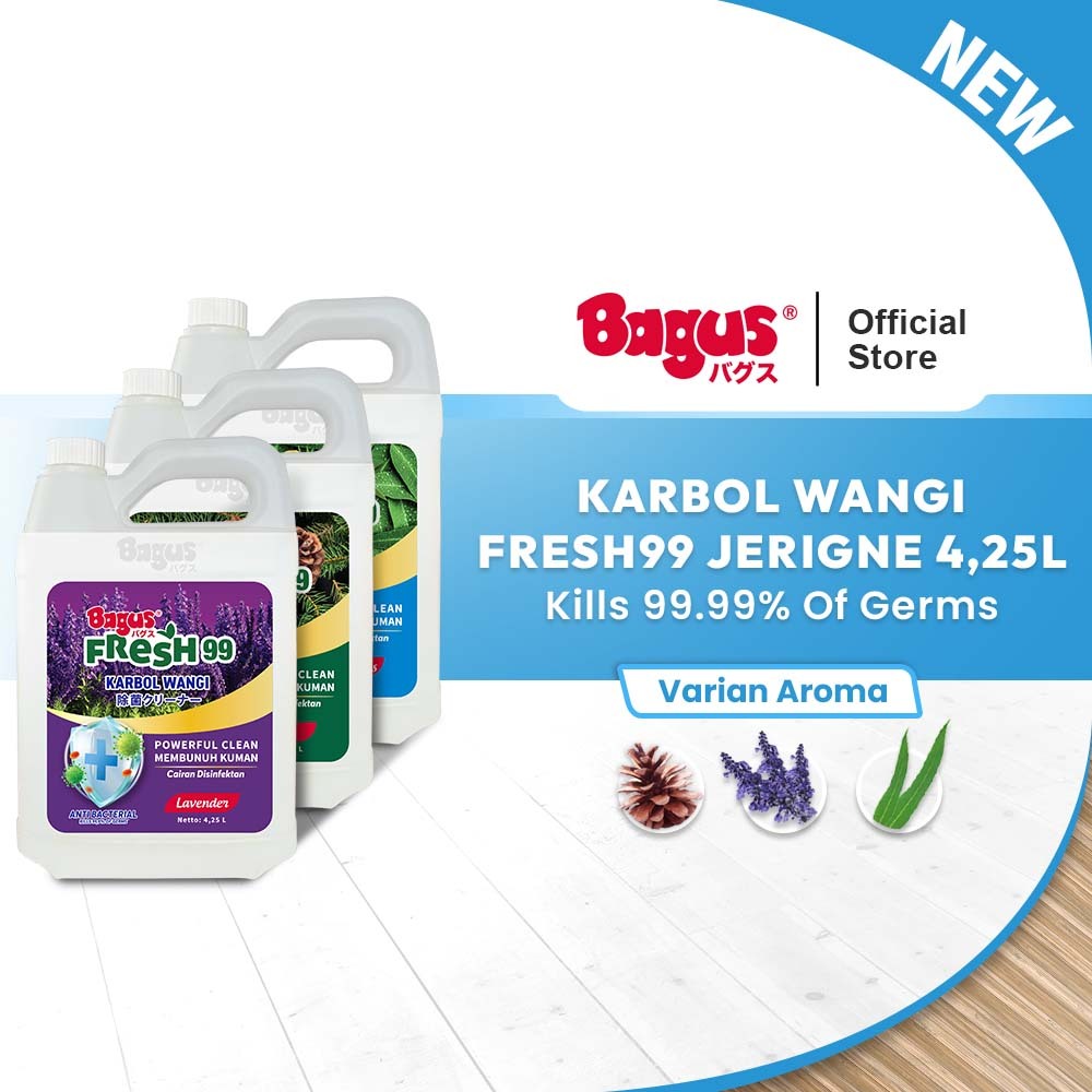 Jual Bagus Fresh 99 Karbol Wangi Jeriken 4.25L - Karbol Antibacterial ...