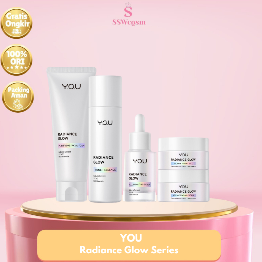 Jual YOU Radiance Glow Illuminating Serum, Glow Advanced Day Cream ...