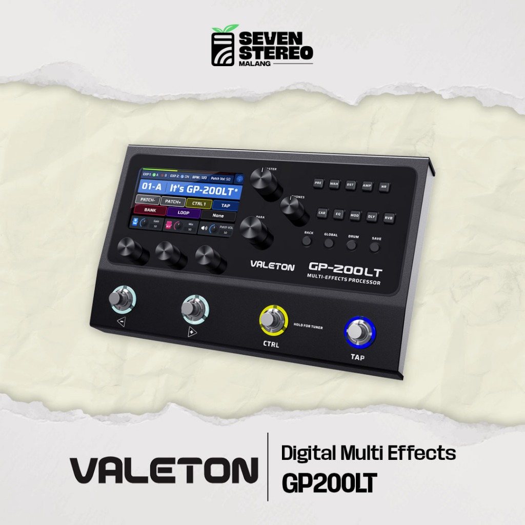 Jual Valeton GP200 LT – Multi Efek Gitar Digital 200+ Efek, IR Loader ...