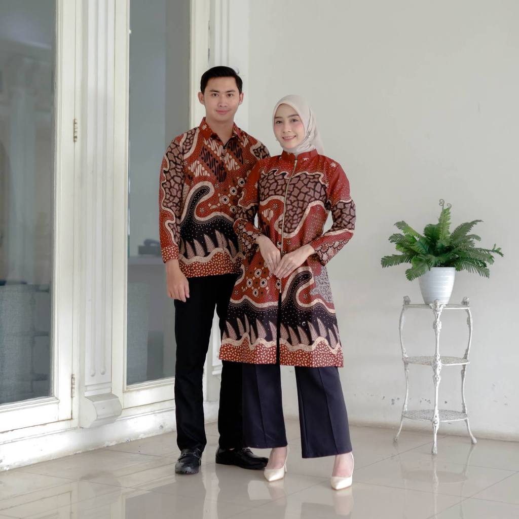 Jual Benang Raja Batik Couple Pria Wanita katun Pola Berasan | Shopee ...