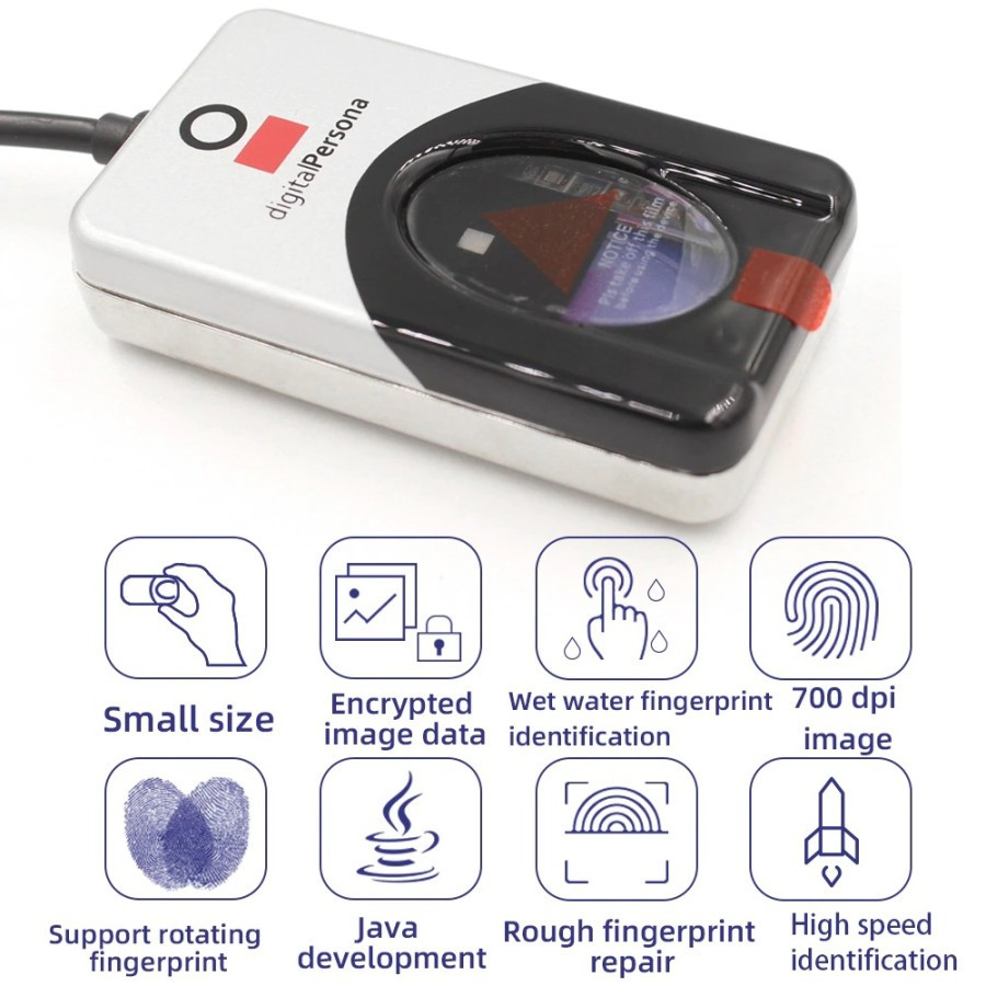 Jual Digital Persona Finger Print Absen U Are U 4500 HID Original ...