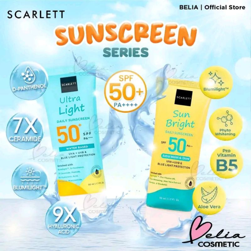 Jual Scarlett Ultra Light Daily Sunscreen SPF 50+ PA++ | Shopee Indonesia