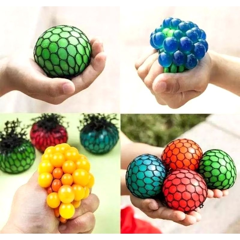 Jual Mainan Anak Pencet Polos / Stress ball / Squishy Bola Anggur ...