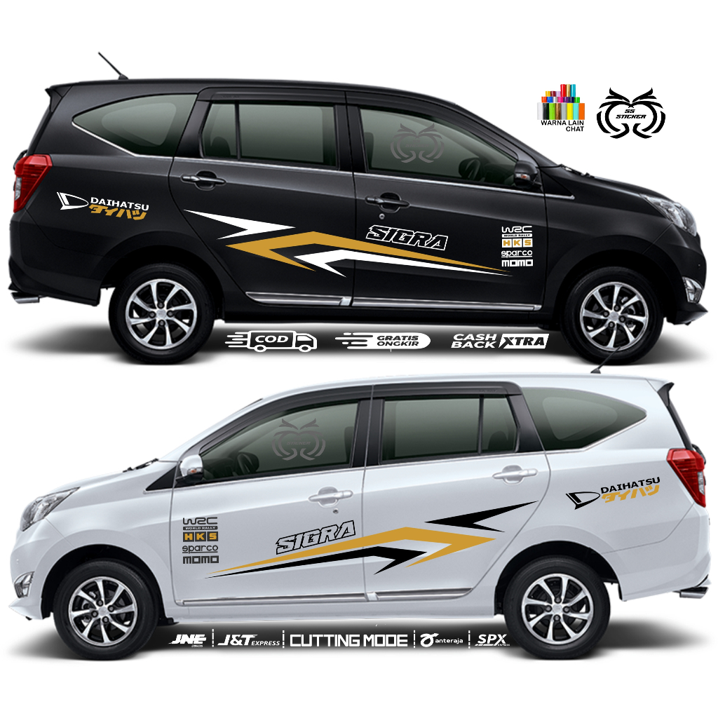 Jual Stiker mobil sigra calya terbaru stiker mobil Daihatsu sigra ...