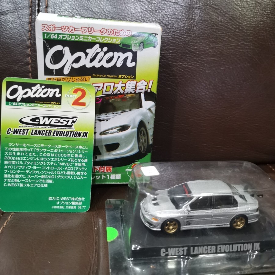 Jual Aoshima 1 64 Option C West Mitsubishi Lancer Evolution IX Silver ...