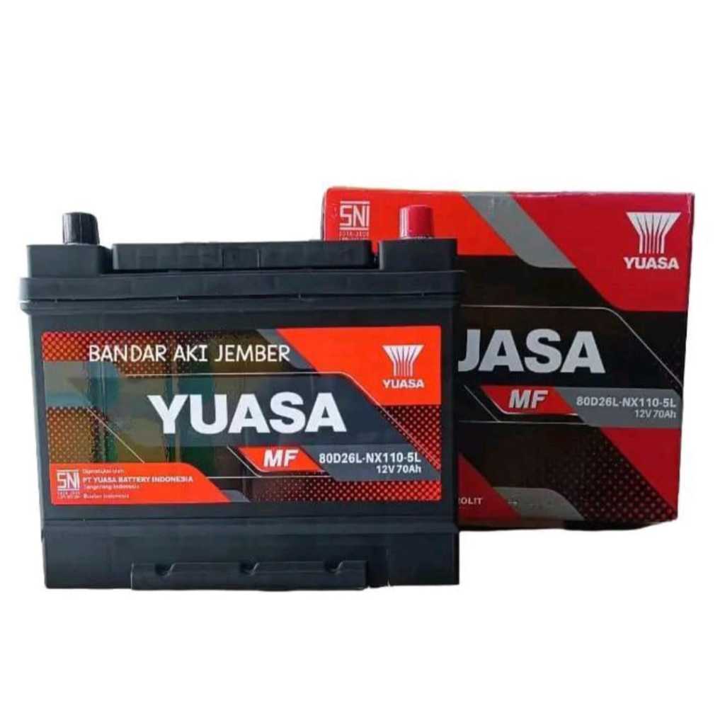 Jual AKI MOBIL YUASA KERING 80D26L UNTUK PAJERO,MAZDA,INOVA DIESEL ...