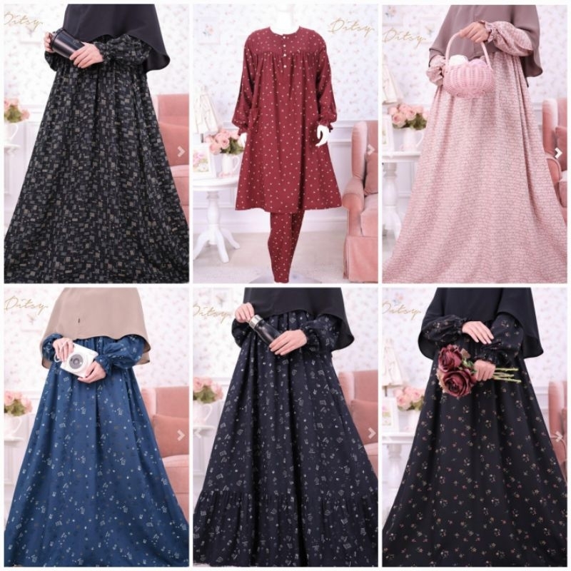 Jual Keeva Rhea Olinna Ditsy Love Rose Millie Priveovernight Little ...