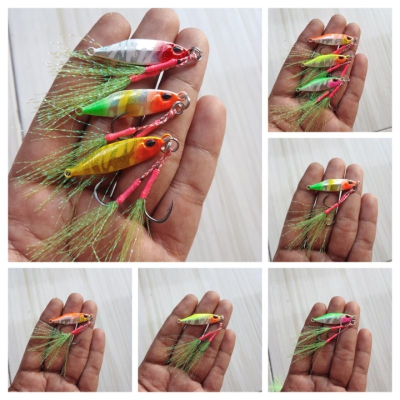 Jual metal jig micro jig 10gr 10 gram copy Tetra umpan casting | Shopee ...
