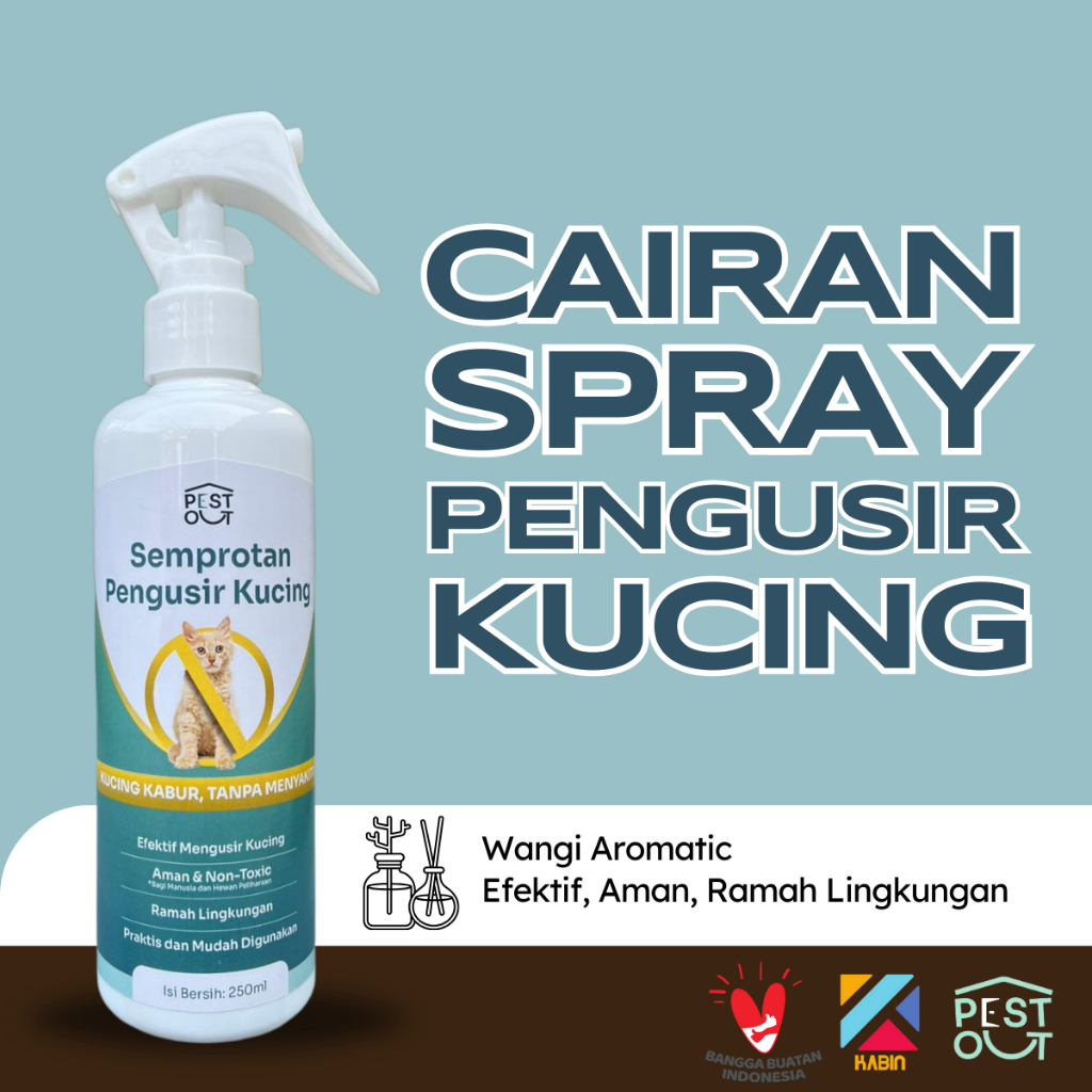 Jual Cairan Semprotan Aromatic Spray Pengusir Kucing Ampuh 100% Kemasan ...