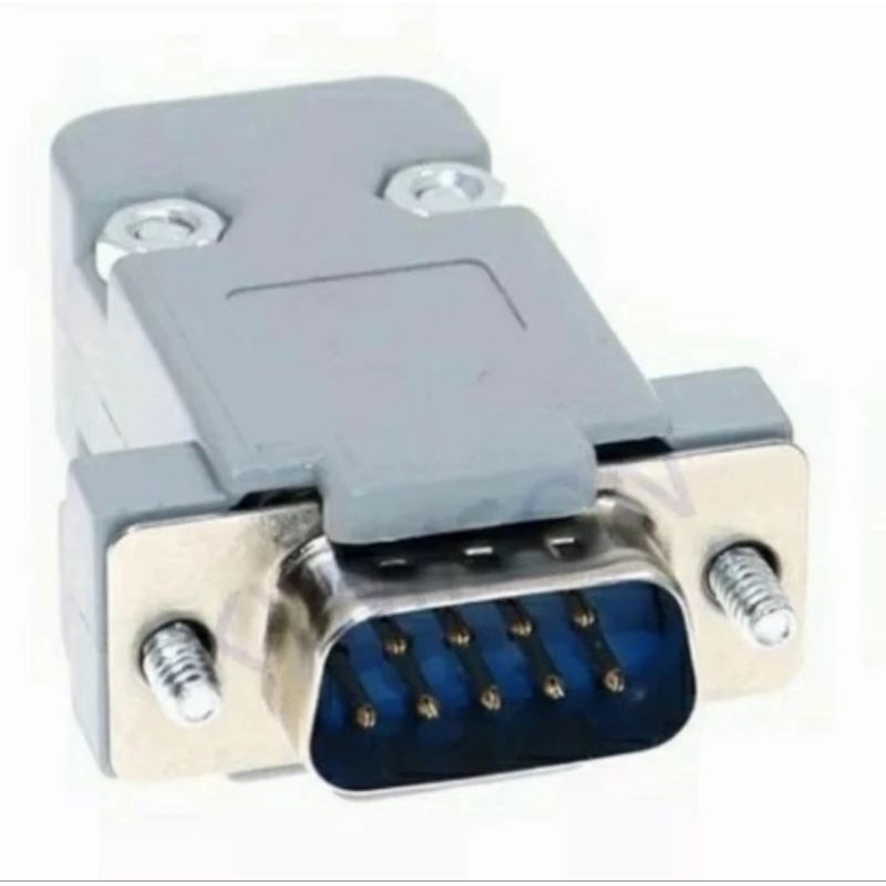 Jual Konektor DB9 Male + Cover socket RS232 Connector RS232 + Cangkang ...