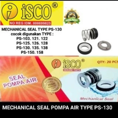 Jual Isco mechanical seal pompa air type PS-130 buat Shimizu / goldstar ...