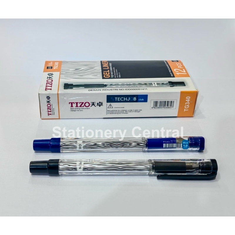 Jual (Per lusin) Pulpen Gel Tizo TG-340 1,0 mm Gel Pen | Shopee Indonesia
