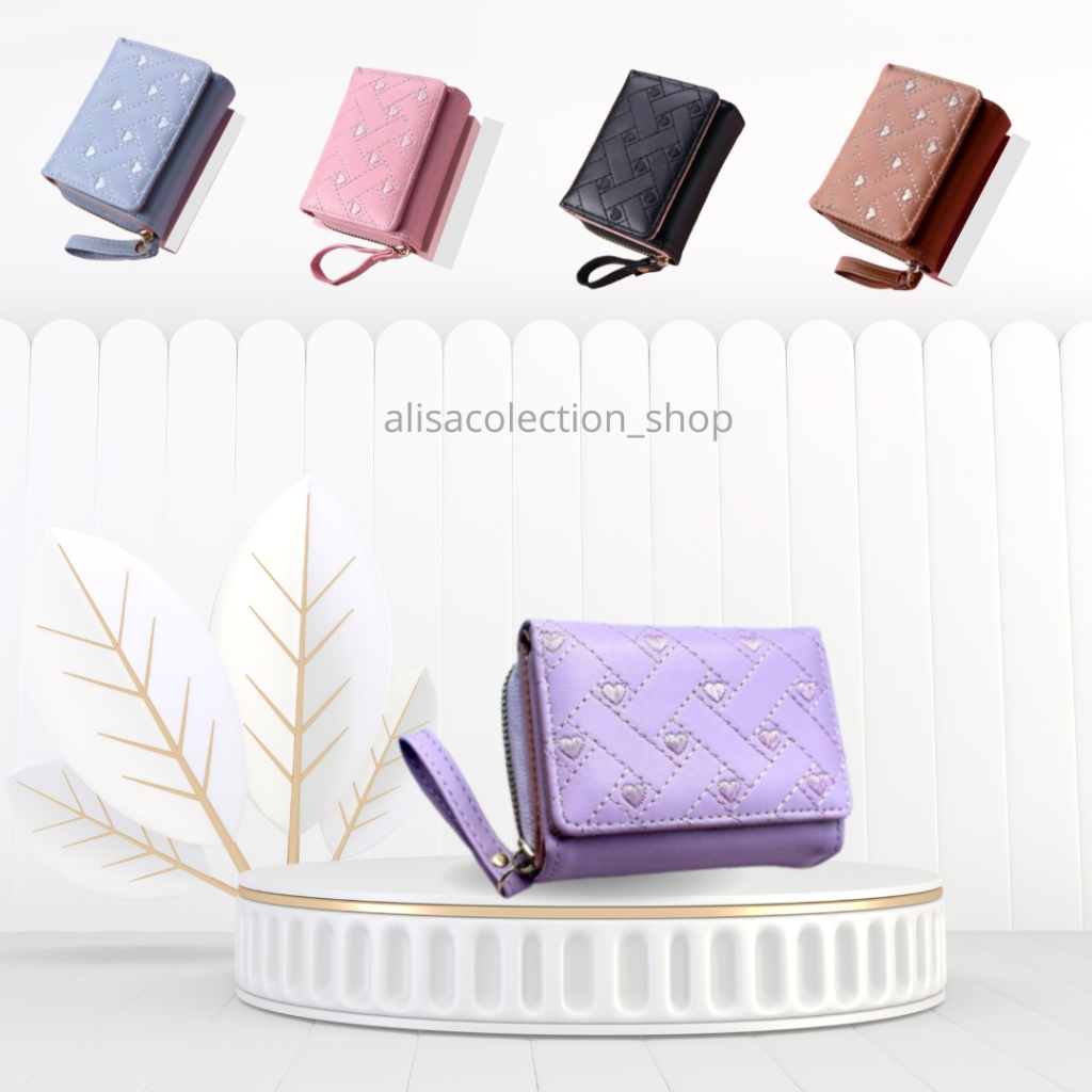 Jual Dompet Wanita Aurora Dompet Lipat Dompet Genggam Dompet Kartu Koin Dompet Mini Wanita ...